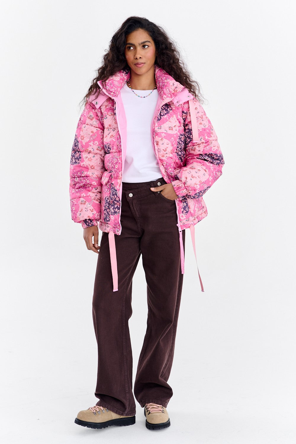 Cool Cherry winter jacket with detachable sleeves – NAOKO-STORE.com