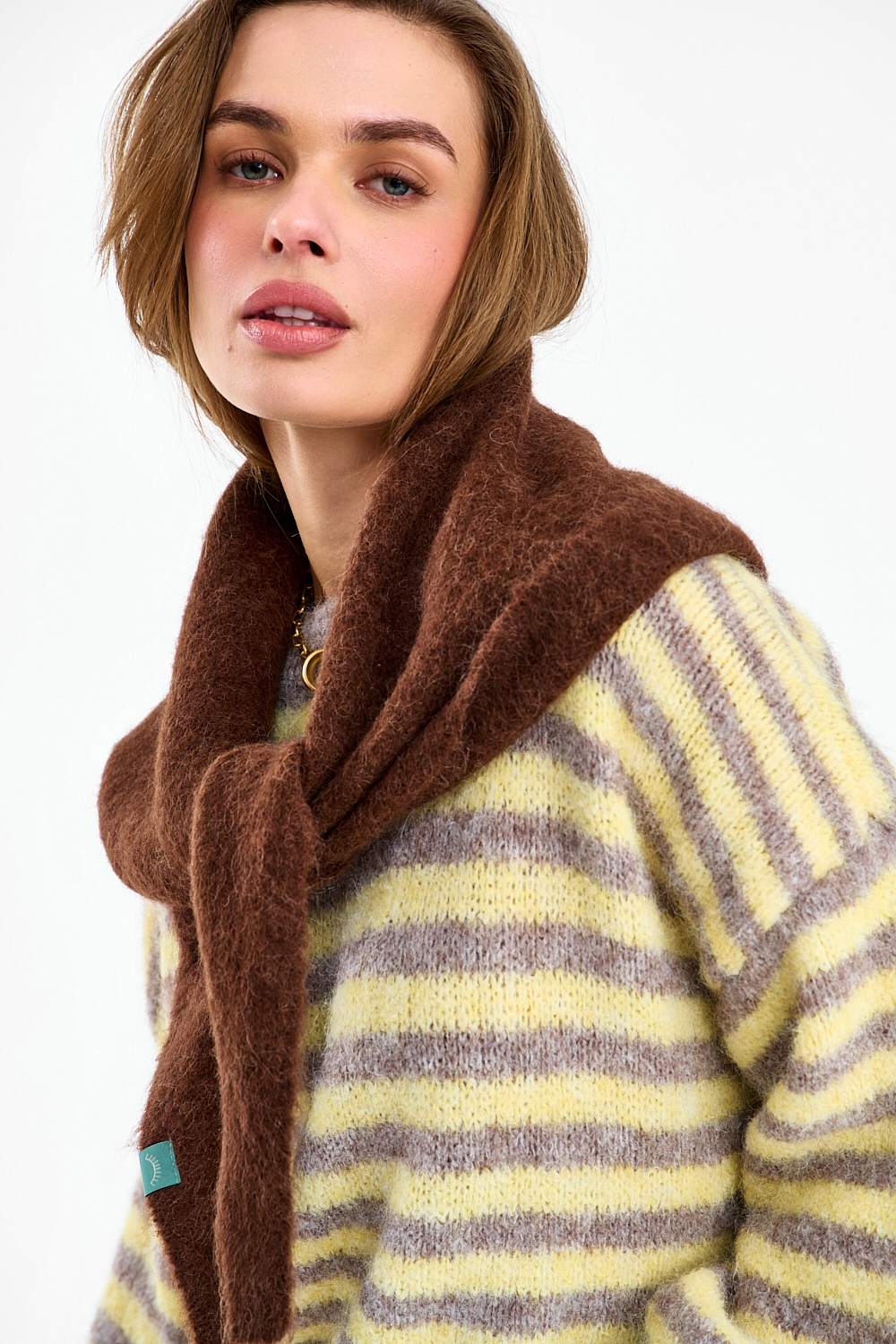 Alpaca Espresso Scarf – NAOKO-STORE.com